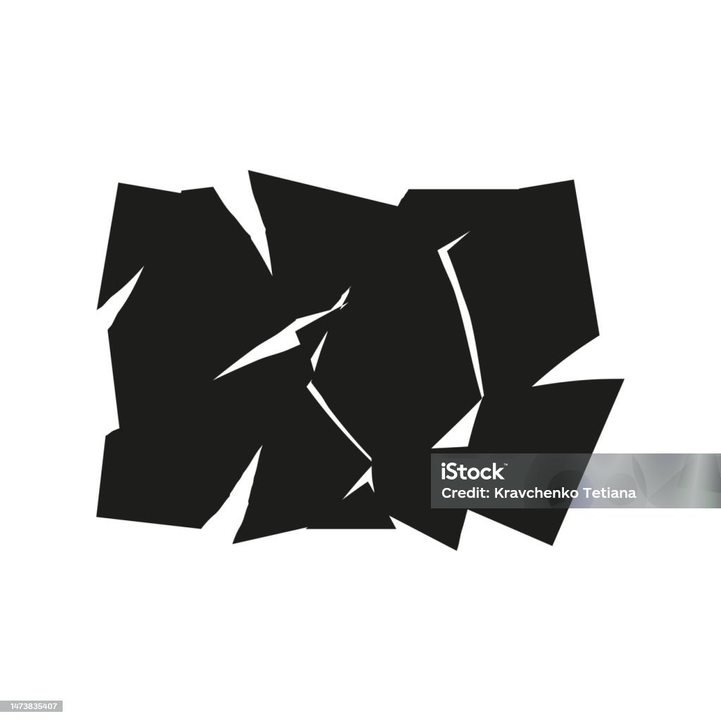 Shattered Fractured In Abstract Style Explosion Effect Vector