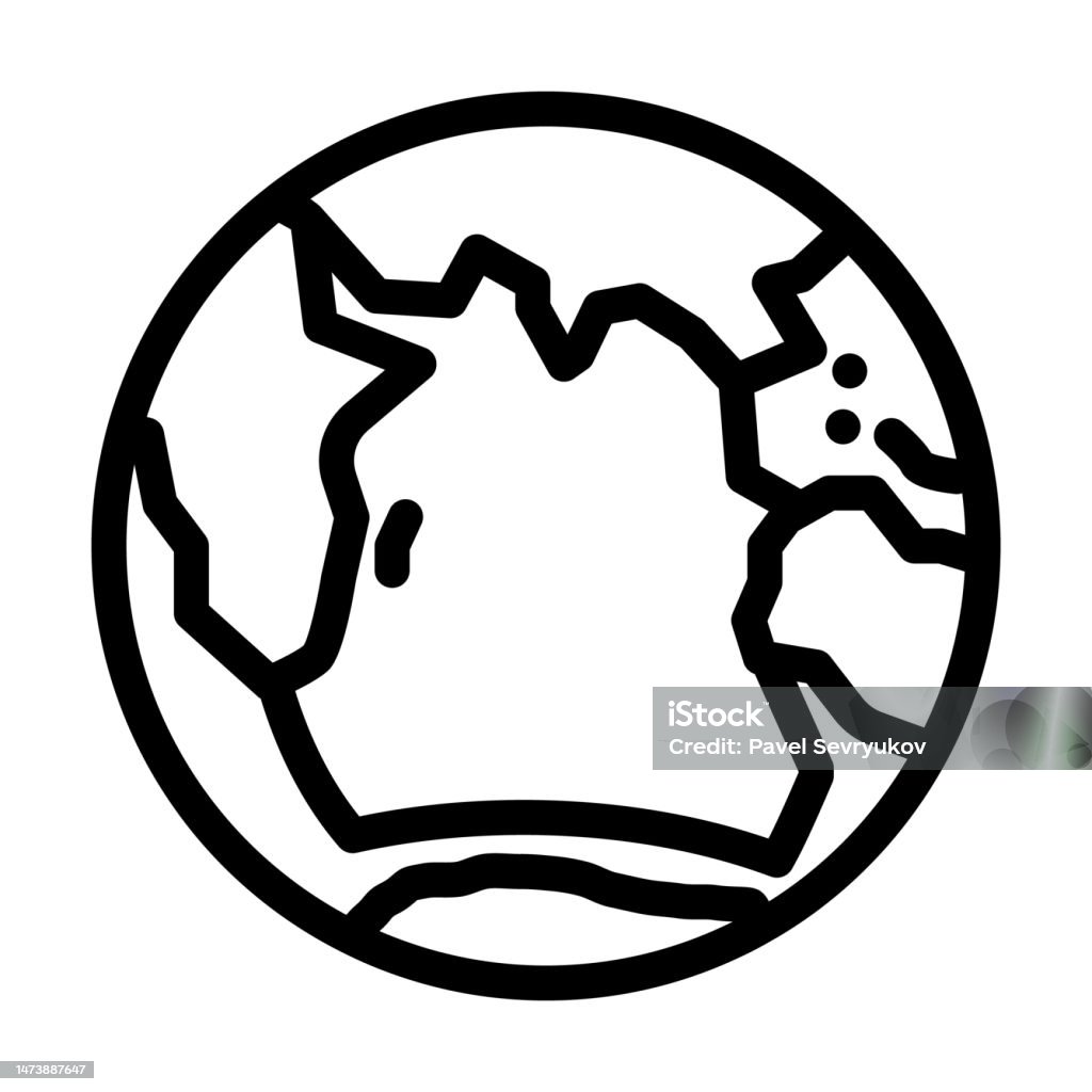 Indian Ocean Map Line Icon Vector Illustration Stock Illustration ... Indian Ocean Map Line Icon Vector Illustration Stock Illustration ...