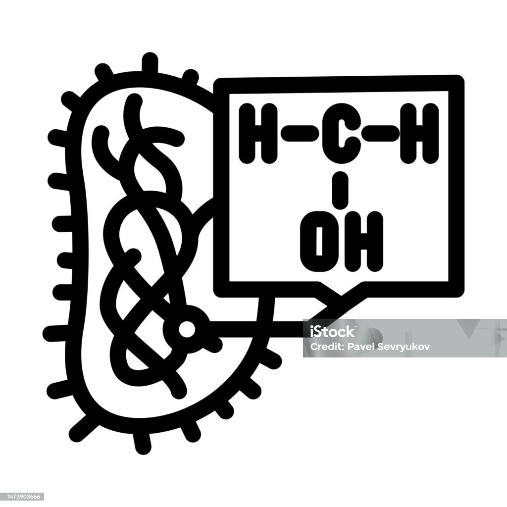 Microbiologie Icône De La Structure Moléculaire Illustration