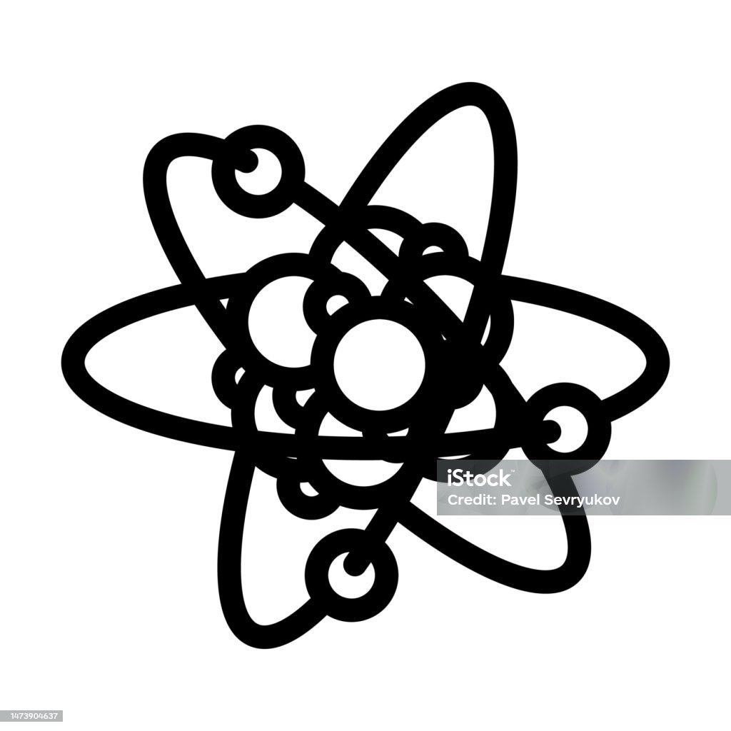Illustration Vectorielle De Licône De La Structure Moléculaire De