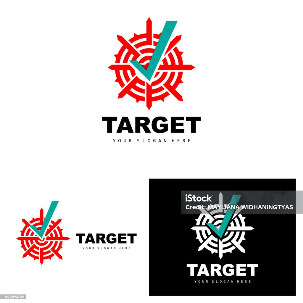 Logo Target Desain Menembak Panah Vektor Ikon Target Bidik Panah ... Logo Target Desain Menembak Panah Vektor Ikon Target Bidik Panah ...