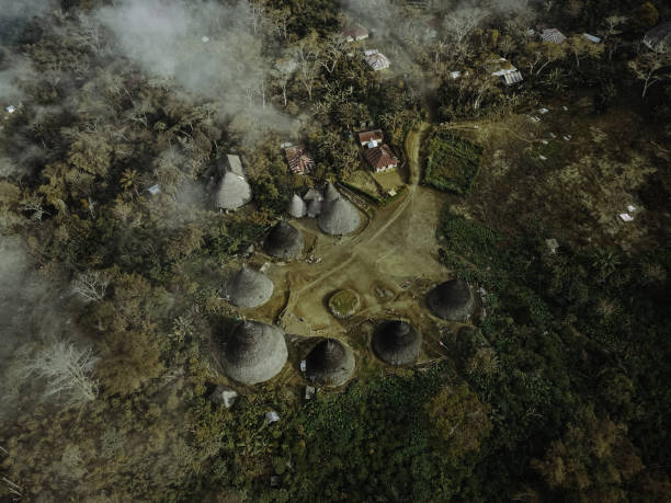 Free picture: Waerebo or Wae Rebo ethno village with traditional homes ...