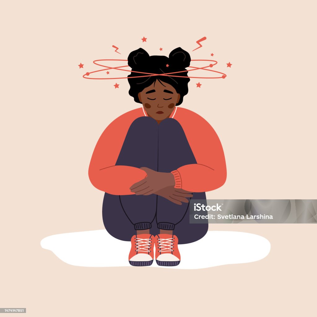 Vetores de Conceito De Anemia Mulher Africana Triste Com Tontura ... Vetores de Conceito De Anemia Mulher Africana Triste Com Tontura ...