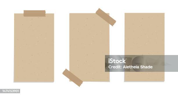 Set Template Ilustrasi Kertas Robek Coklat Vintage Yang Direkam Kertas ... Set Template Ilustrasi Kertas Robek Coklat Vintage Yang Direkam Kertas ...