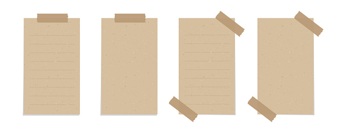 Set Template Ilustrasi Kertas Robek Coklat Vintage Yang Direkam Kertas ... Set Template Ilustrasi Kertas Robek Coklat Vintage Yang Direkam Kertas ...