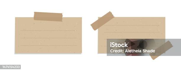 Aesthetic Vintage Brown Paper Note Set Recycled Memo Paper With