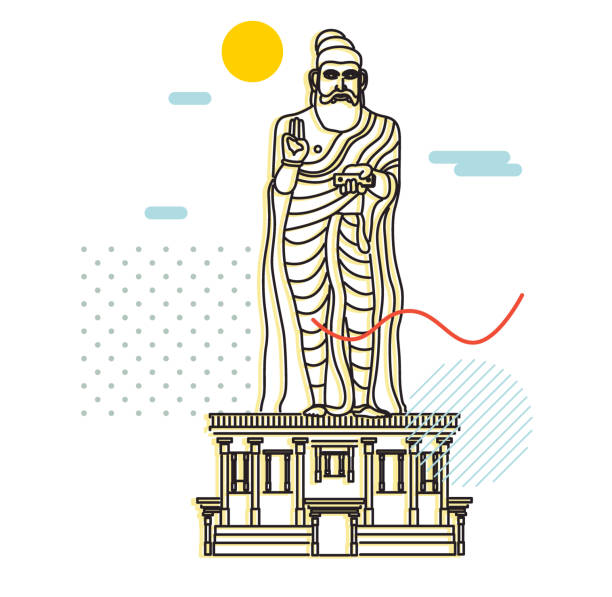 Thiruvalluvar statue Clipart Vector PNG , SVG, EPS, PSD, AI