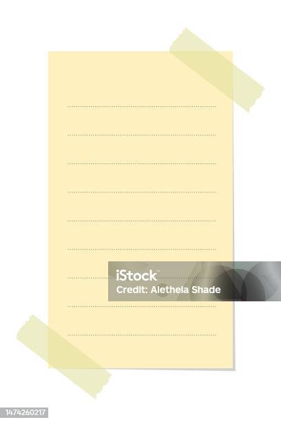 Ilustrasi Catatan Tempel Kuning Vertikal Templat Kertas Memo Kantor ... Ilustrasi Catatan Tempel Kuning Vertikal Templat Kertas Memo Kantor ...