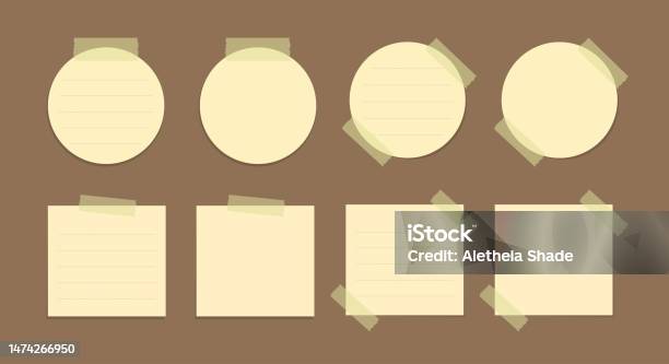 Set Ilustrasi Catatan Tempel Kuning Mockup Template Kertas Memo Kantor ... Set Ilustrasi Catatan Tempel Kuning Mockup Template Kertas Memo Kantor ...
