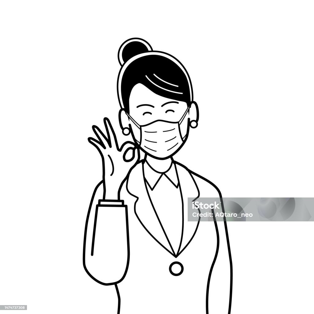 Ilustración de La Mujer De Negocios Dando Un Letrero Ok Aislado Sobre ... Ilustración de La Mujer De Negocios Dando Un Letrero Ok Aislado Sobre ...