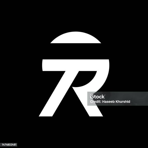 Logo Rt Minimal Icône Dune Lettre Tr Sur Fond De Luxe Idée De Logo
