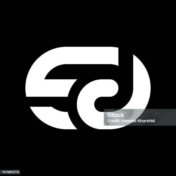 Logo Sj Minimal Icône Dune Lettre Js Sur Fond De Luxe Idée De Logo