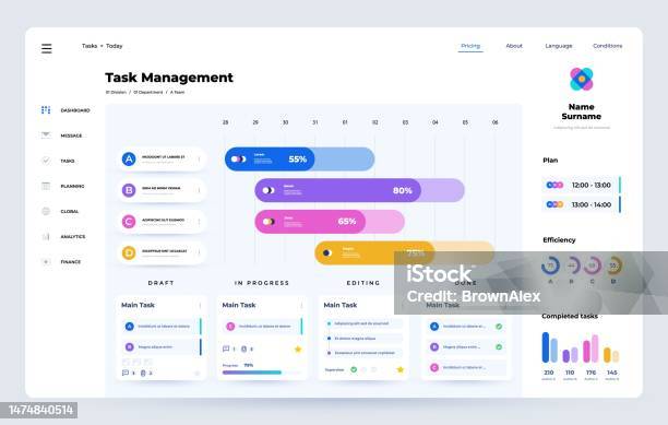 Schedule App Task Manager Ui Template With Project Timeline Time ... Schedule App Task Manager Ui Template With Project Timeline Time ...
