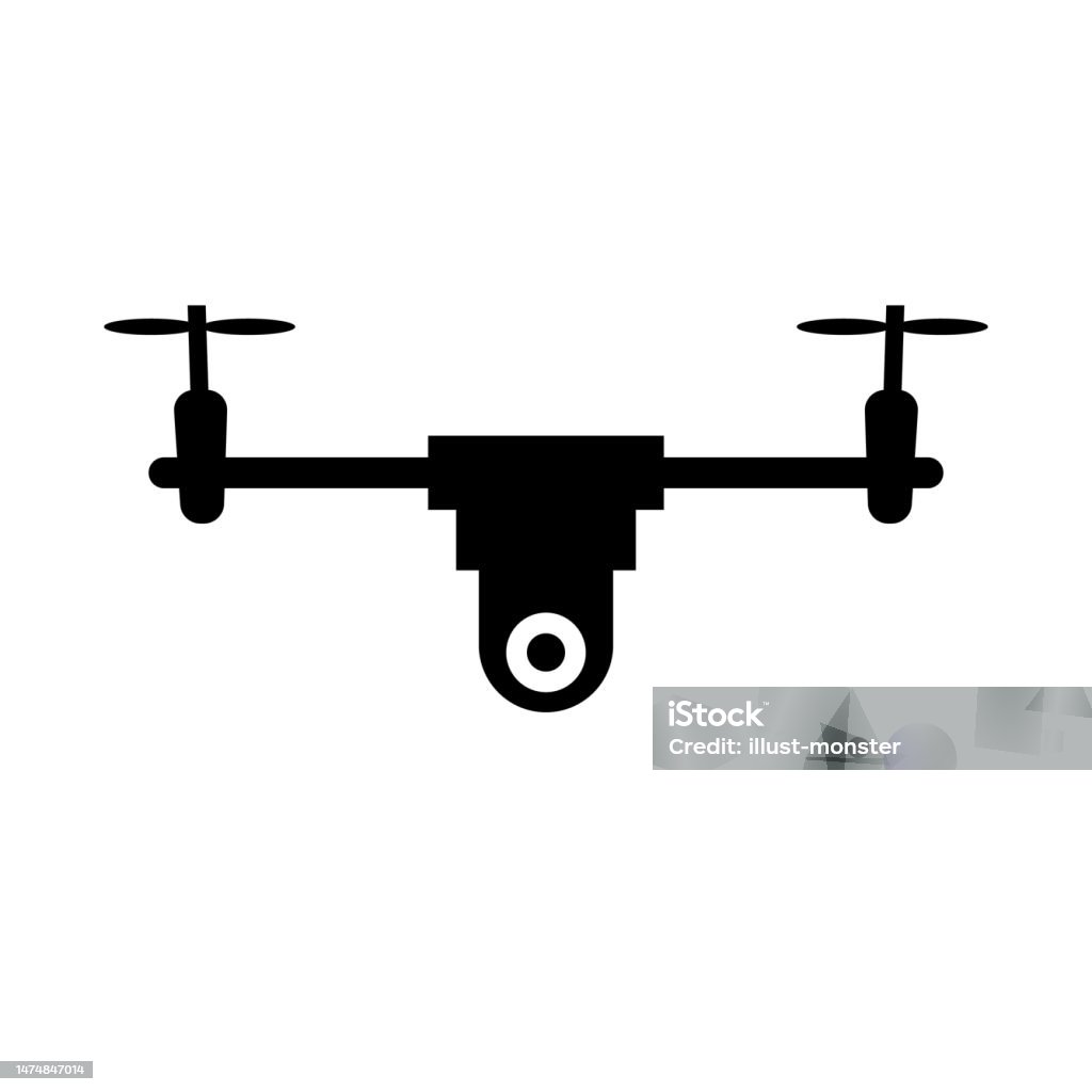 Ilustración de Icono De Silueta De Dron Simple Vector y más Vectores ... Ilustración de Icono De Silueta De Dron Simple Vector y más Vectores ...