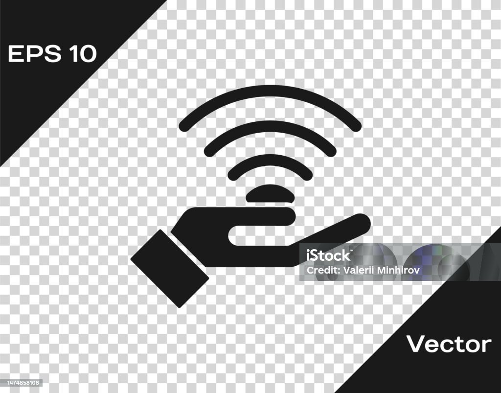 Black 5g New Wireless Internet Wifi Connection Icon Isolated On