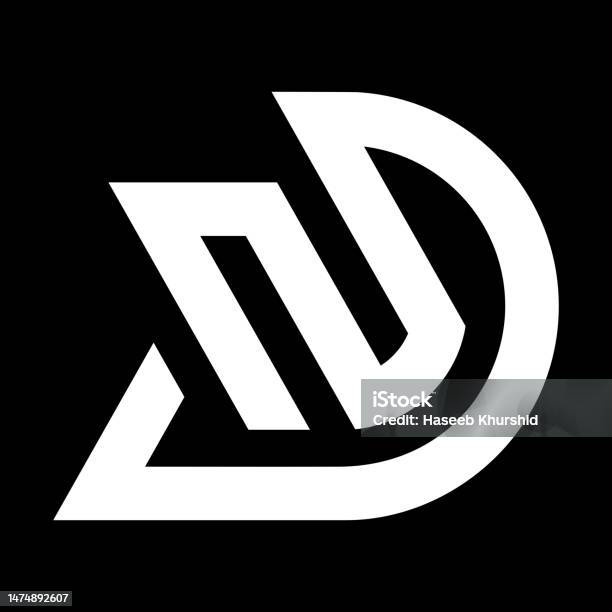 Logo Dn Minimal Icône Dune Lettre Nd Sur Fond De Luxe Idée De Logo