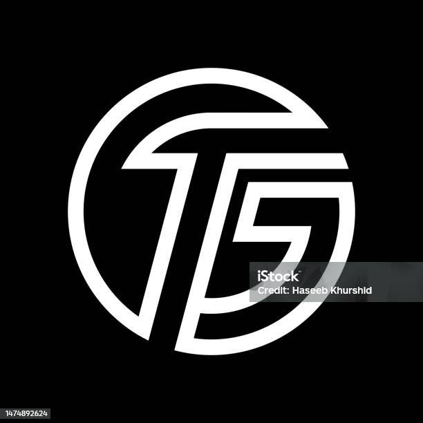 Logo Tg Minimal Icône Dune Lettre Gt Sur Fond De Luxe Idée De Logo