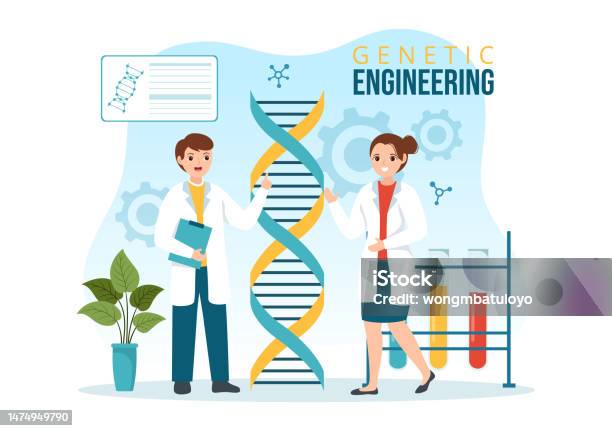 Rekayasa Genetika Dan Modifikasi Dna Ilustrasi Dengan Genetika