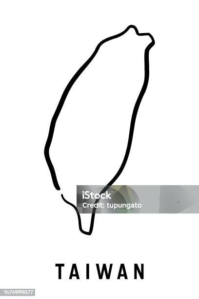 Taiwan Island Simple Outline Vector Map Stock Illustration - Download ... Taiwan Island Simple Outline Vector Map Stock Illustration - Download ...