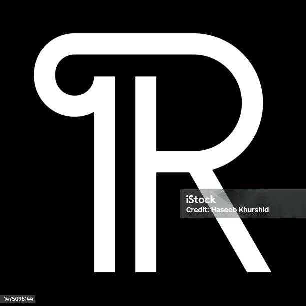 Logo Rt Minimal Icône Dune Lettre Tr Sur Fond De Luxe Idée De Logo