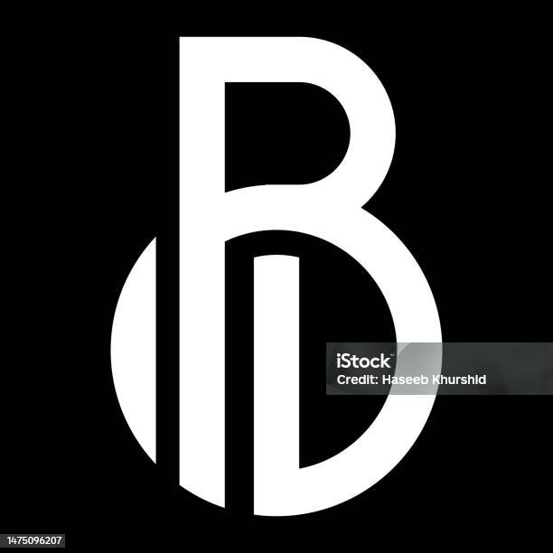 Logo Bd Minimal Icône Dune Lettre Db Sur Fond De Luxe Idée De Logo