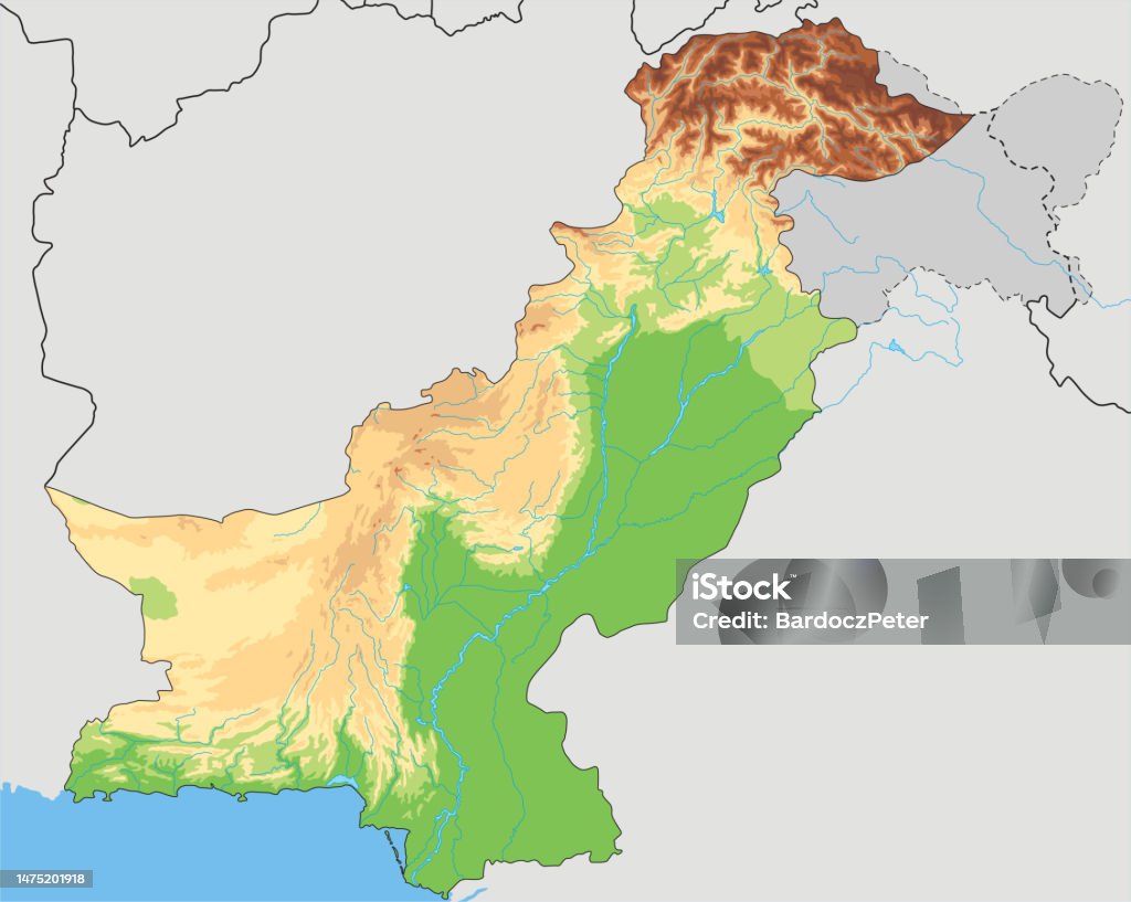 Highly Detailed Pakistan Physical Map Stock Illustration - Download ... Highly Detailed Pakistan Physical Map Stock Illustration - Download ...