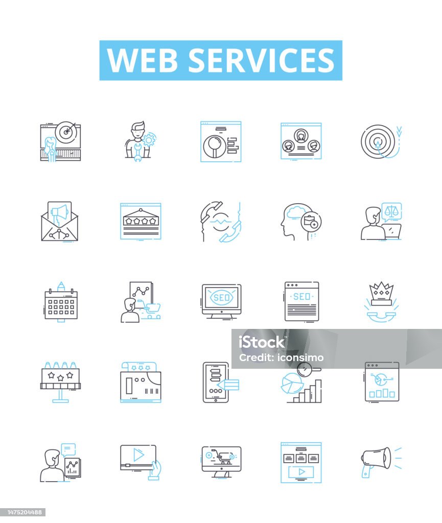 Web Services Vector Line Icons Set Web Services Api Rest Soap ... Web Services Vector Line Icons Set Web Services Api Rest Soap ...
