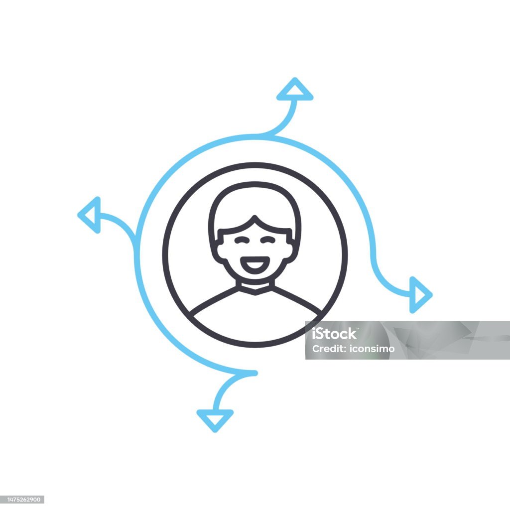 Agile Values Line Icon Outline Symbol Vector Illustration Concept Sign
