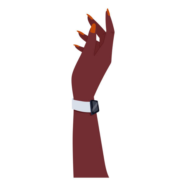 110 Manicure Hand Holding Phone Illustrations Royalty Free Vector
