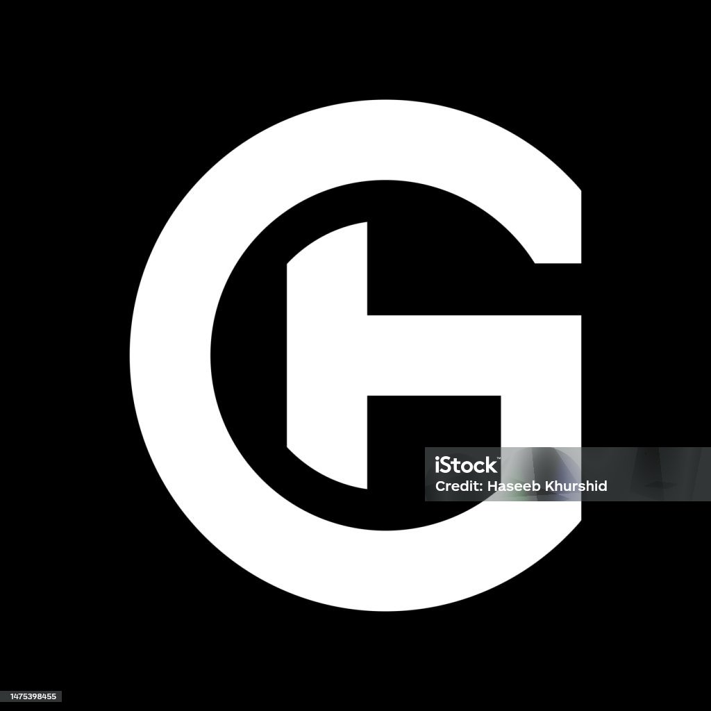 Logo Gh Minimal Icône Dune Lettre Hg Sur Fond De Luxe Idée De Logo