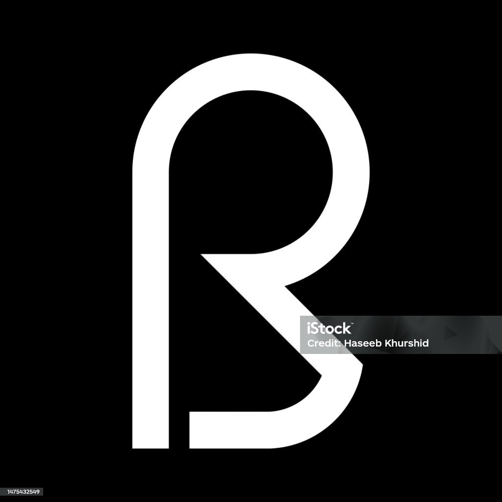 Logo Rb Minimal Icône Dune Lettre Br Sur Fond De Luxe Idée De Logo