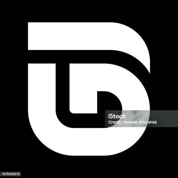 Logo Bg Minimal Icône Dune Lettre Bg Sur Fond De Luxe Idée De Logo