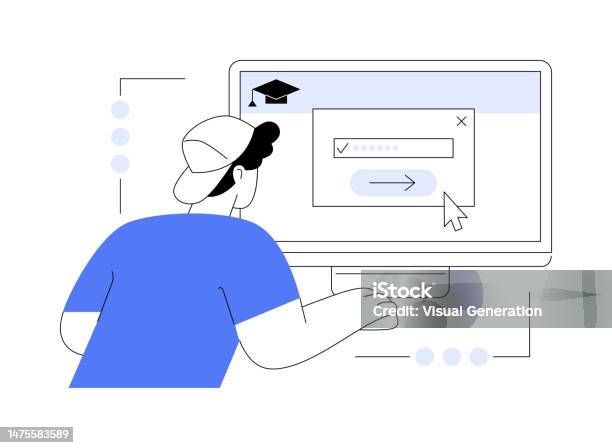 Class Access Code Abstract Concept Vector Illustration Stock