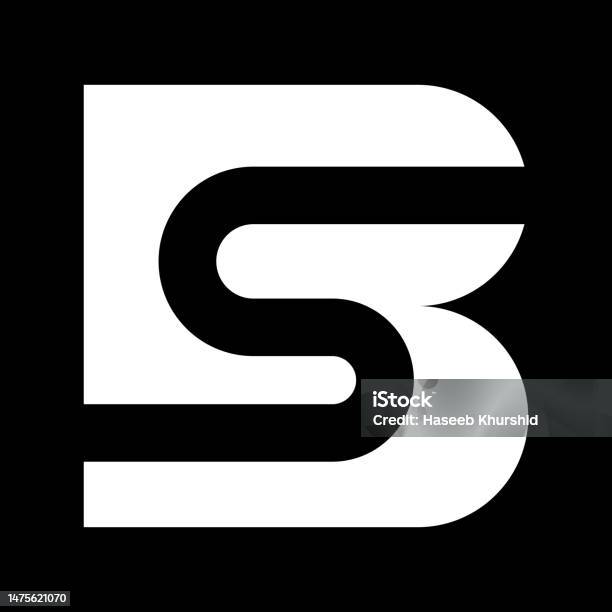 Logo Sb Minimal Icône Dune Lettre Bs Sur Fond De Luxe Idée De Logo