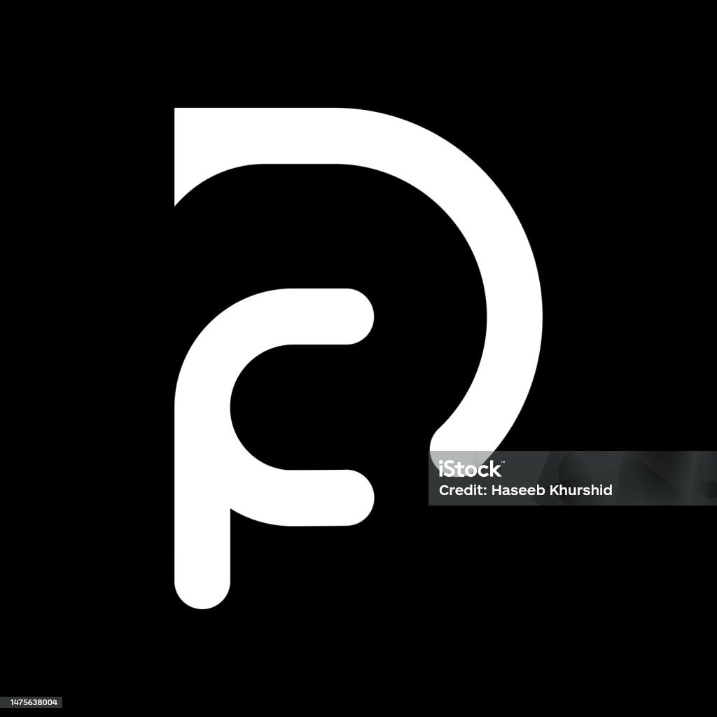 Logo Fp Minimal Icône Dune Lettre Pf Sur Fond De Luxe Idée De Logo