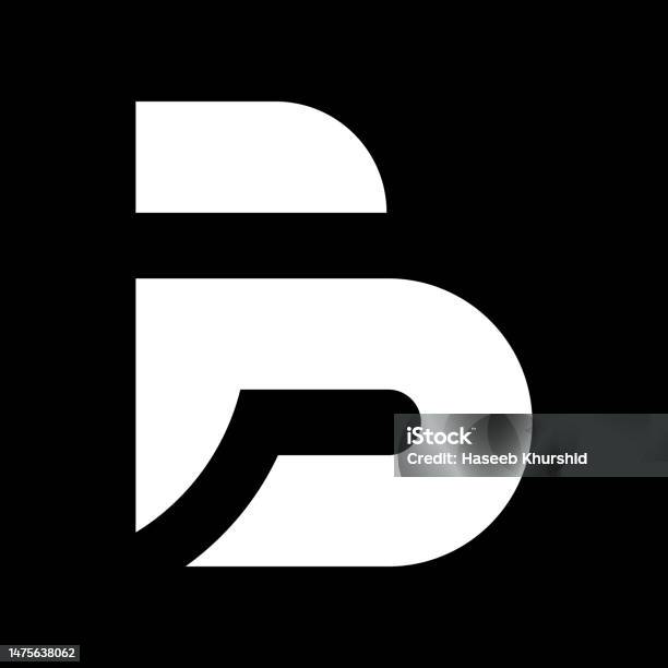 Logo Fb Minimal Icône Dune Lettre Bf Sur Fond De Luxe Idée De Logo