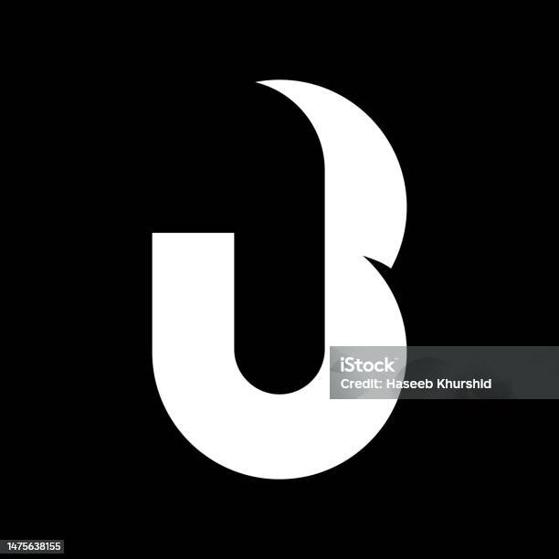Logo Bu Minimal Icône Dune Lettre Ub Sur Fond De Luxe Idée De Logo