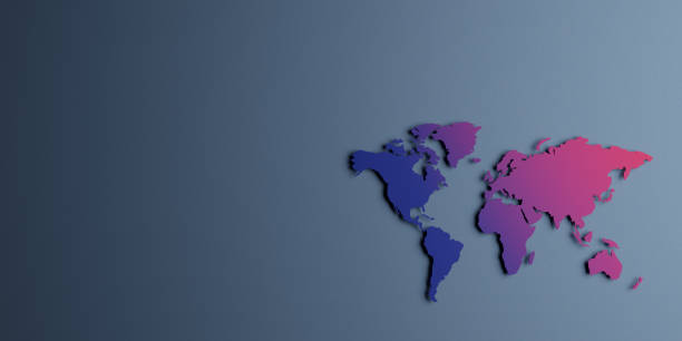 Free Stock Photo of World Map on Simple Background - Worldwide Digital ...
