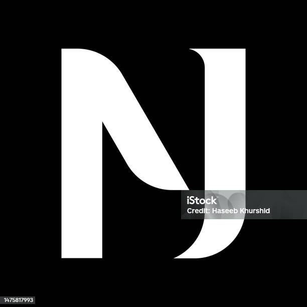 Logo Mj Minimal Icône Dune Lettre Jm Sur Fond De Luxe Idée De Logo