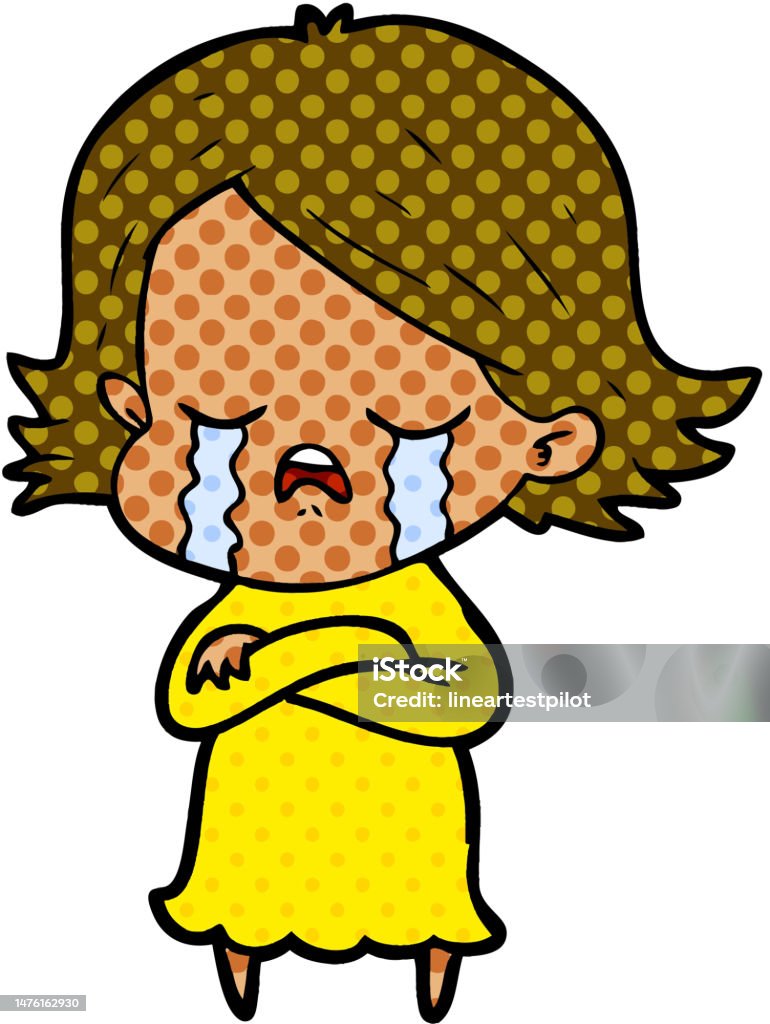 Cartoon Girl Crying Stock Illustration Download Image Now Adult