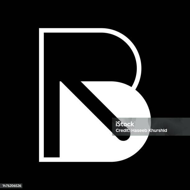 Logo Br Minimal Icône Dune Lettre Rb Sur Fond De Luxe Idée De Logo