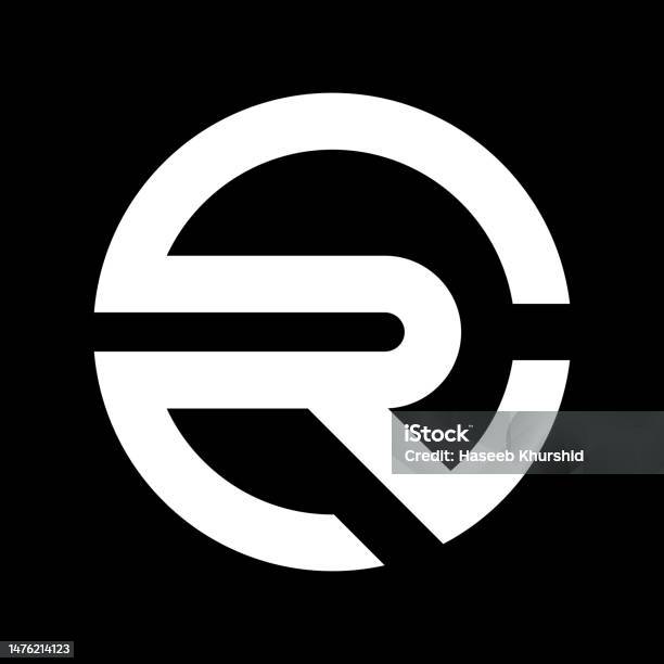 Logo Cr Minimal Icône Dune Lettre Cr Sur Fond De Luxe Idée De Logo