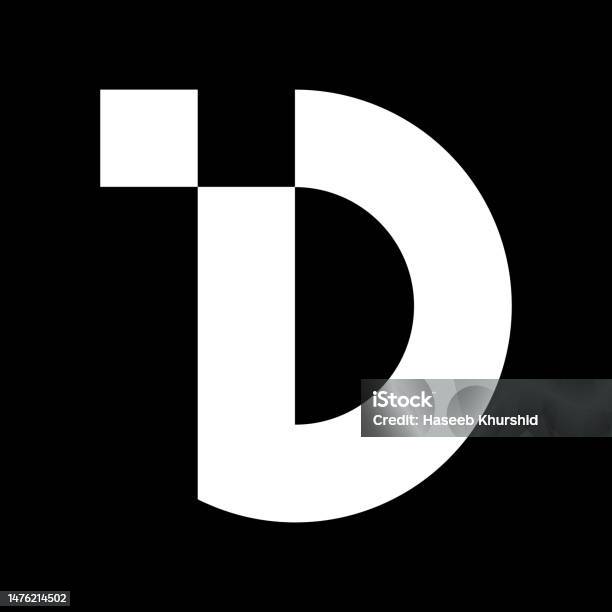 Logo Dt Minimal Icône Dune Lettre Td Sur Fond De Luxe Idée De Logo