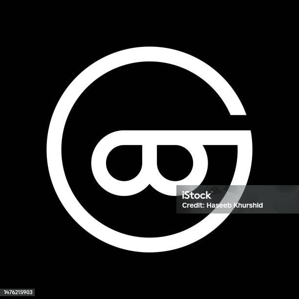 Logo Gb Minimal Icône Dune Lettre Bg Sur Fond De Luxe Idée De Logo