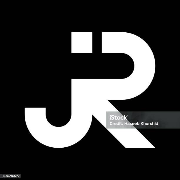 Logo Rj Minimal Icône Dune Lettre Jr Sur Fond De Luxe Idée De Logo
