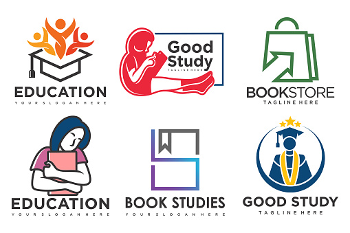 Éducation Et Apprentissage Ensemble De Symboleslivre Scolairechapeau De