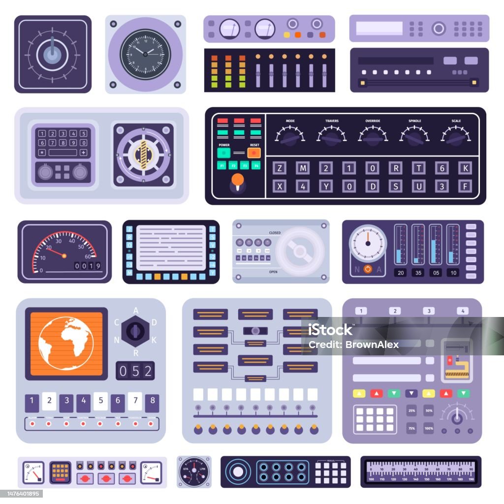 Panel Dasbor Kontrol Ruang Data Sensor Dan Layar Tombol Kokpit Pesawat ... Panel Dasbor Kontrol Ruang Data Sensor Dan Layar Tombol Kokpit Pesawat ...