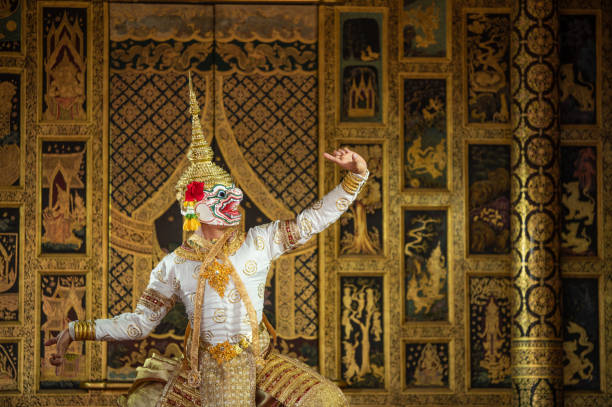 Free Stock Photo of Khon, Is a classical Thai dance. This is the battle ...