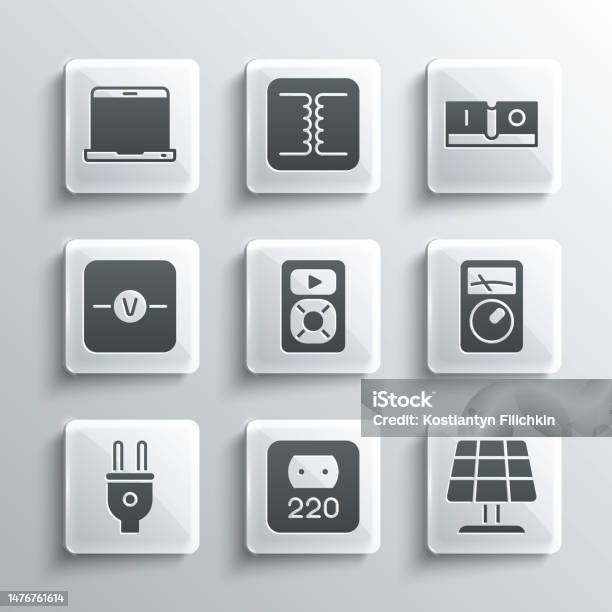 Atur Outlet Listrik Panel Energi Surya Ampere Meter Multimeter Pemutar