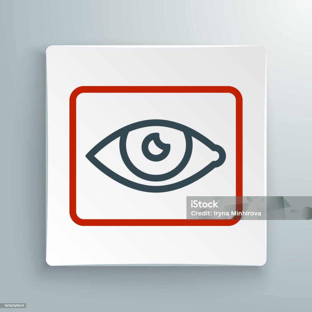 Linie Roteaugeneffektsymbol Isoliert Auf Weißem Hintergrund Rötung Der ... Linie Roteaugeneffektsymbol Isoliert Auf Weißem Hintergrund Rötung Der ...